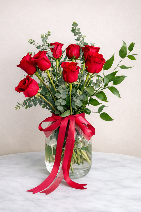 Red Rose Bouquet Valentines Day – Whispering Flower